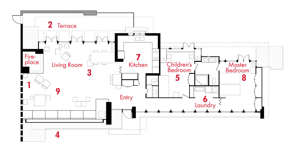 Usonian Home Floor Plan Frank Lloyd Wright Usonian Asks $425K In