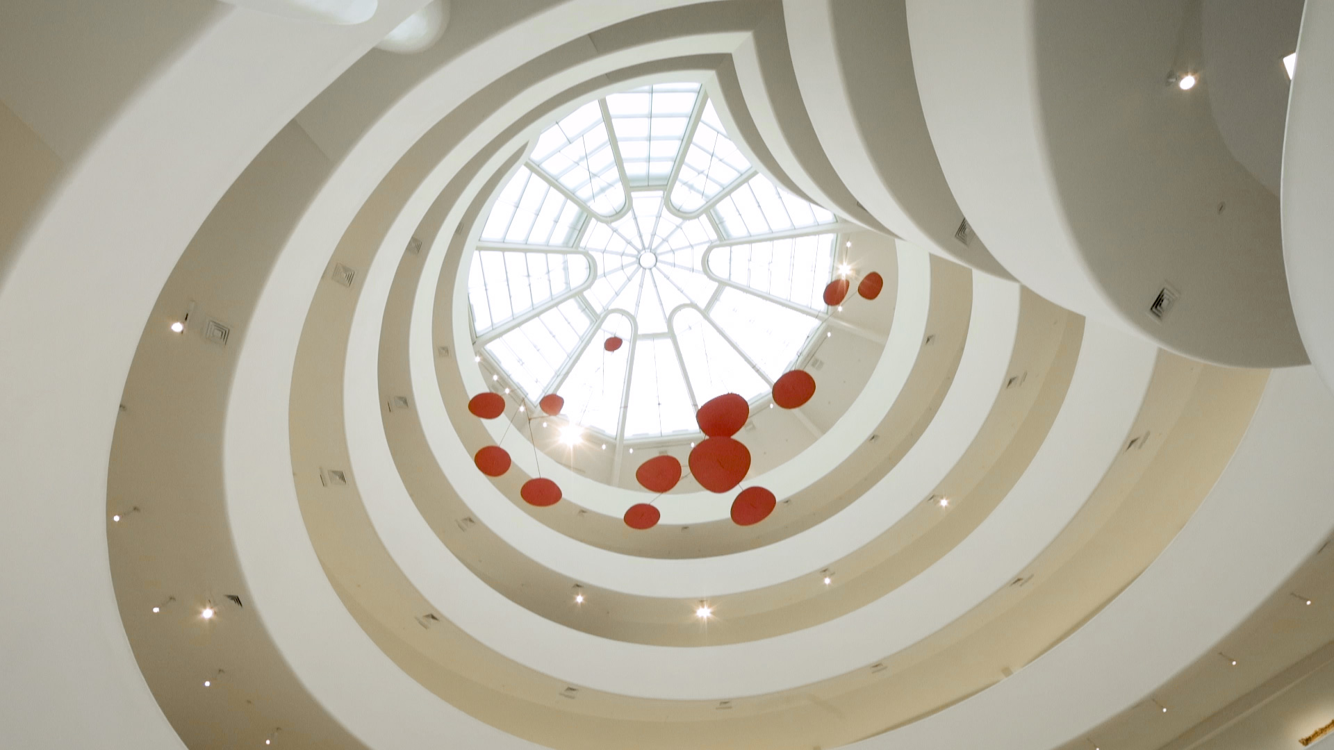 Installing Alexander Calder’s Red Lily Pads | The Guggenheim Museums ...